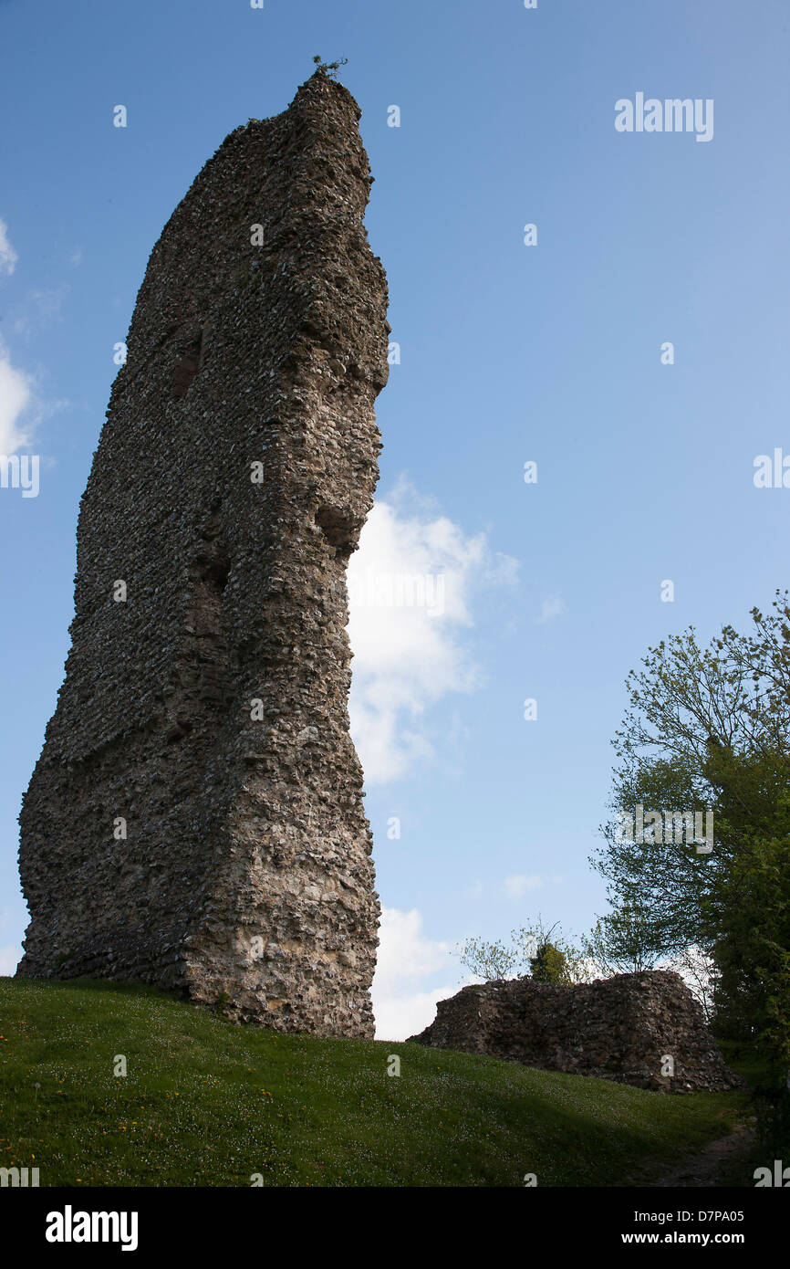Historic ruin of Bramber Castle West Sussex UK Stock Photo - Alamy