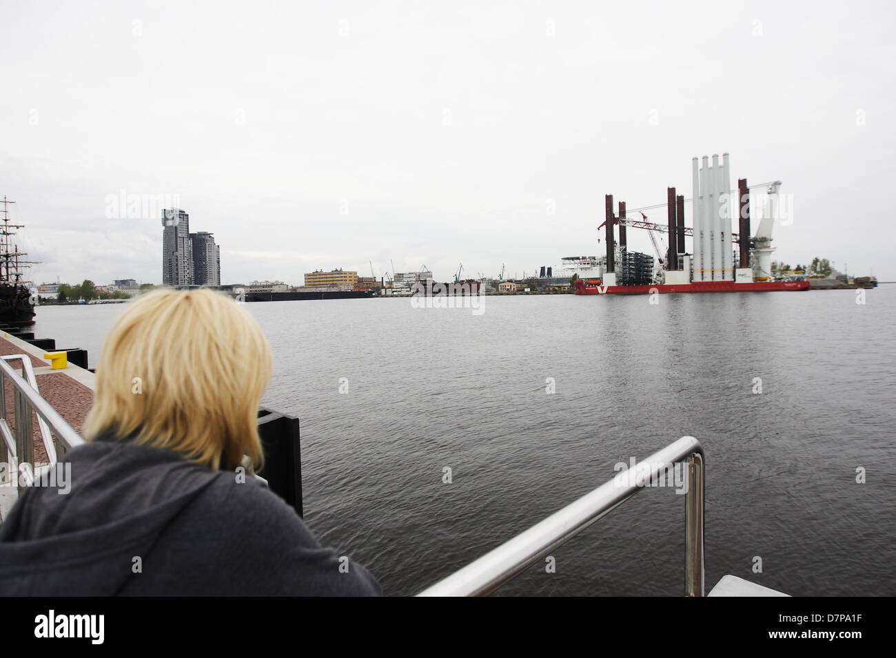 Gdynia, Poland. 12th May 2013. The MPI Discovery vessel sits at Gdynia ...