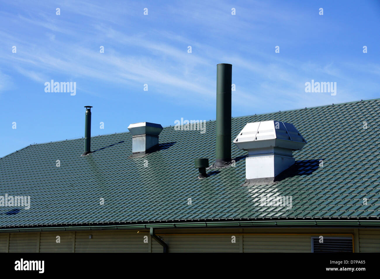 Ventilation equipment on roof hi-res stock photography and images - Alamy