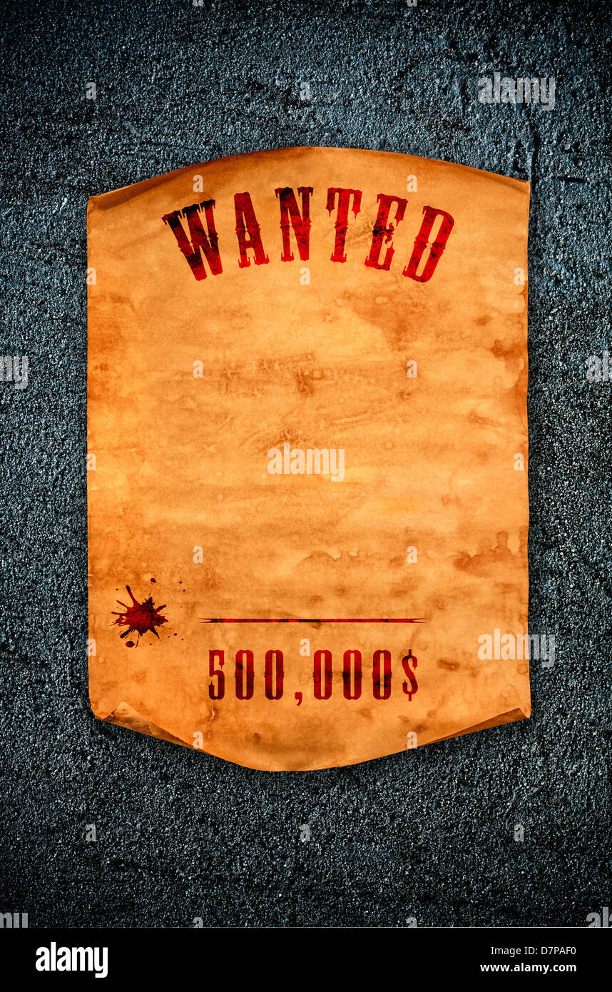 Wanted poster background hi-res stock photography and images - Alamy