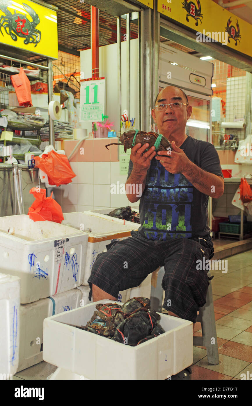 fish market, Chinatown, Singapore, Asia Stock Photo - Alamy
