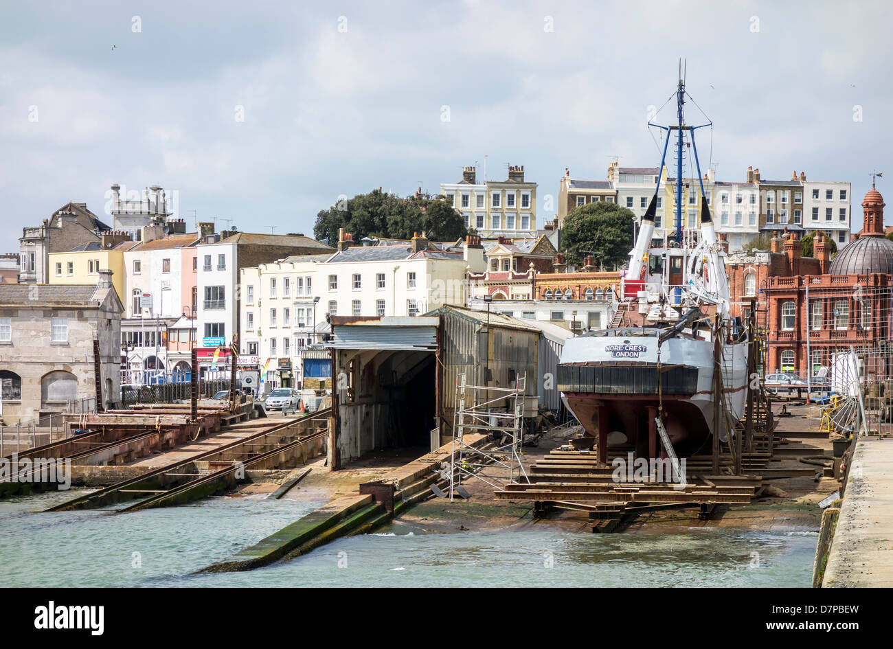 Ramsgate Harbour and Seafront Kent England Stock Photo - Alamy