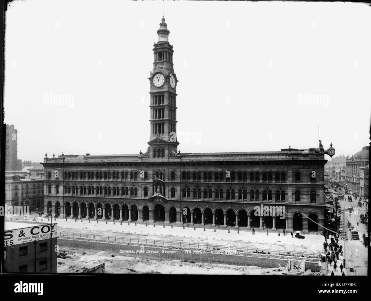 A photograph of the General Post Office in Sydney, designed by ...