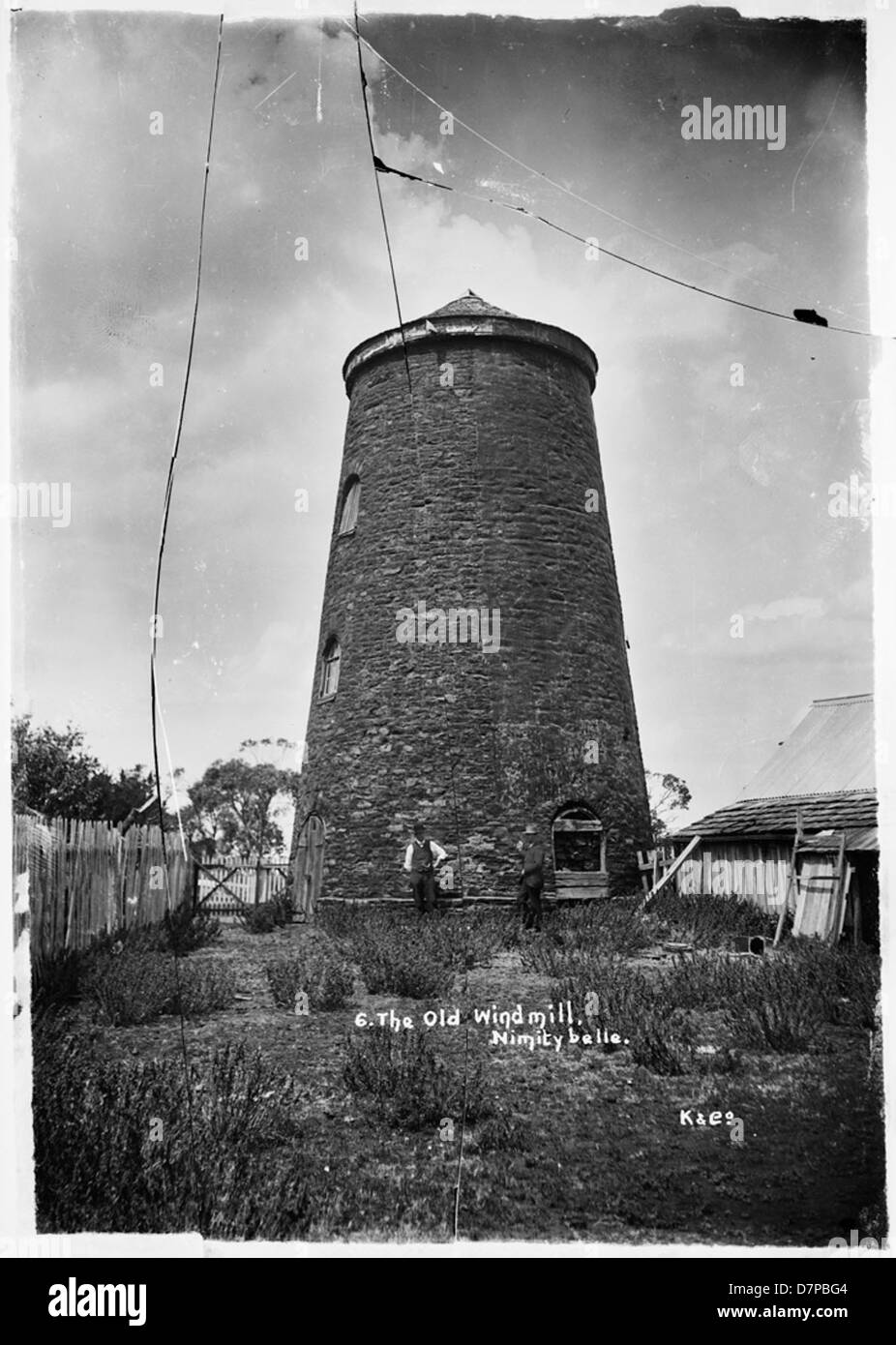 Historical old windmill in Black and White Stock Photos & Images - Alamy