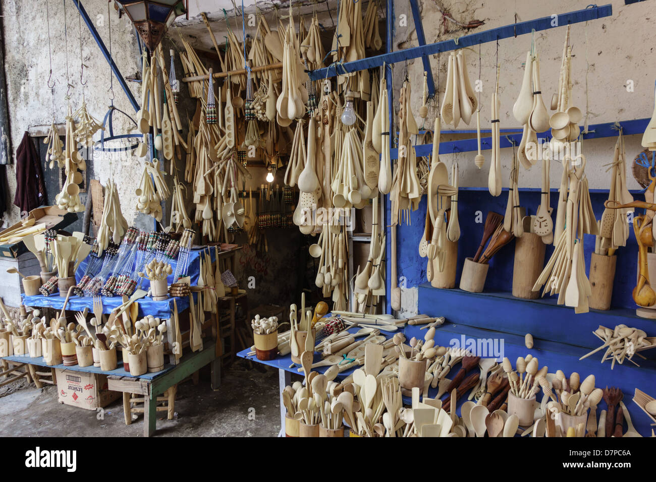 Morocco, Marrakesh - spoons and kitchen tools, turned from lemon-wood ...