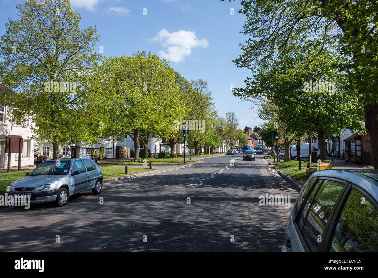 Wingham Village High Street Kent England Stock Photo - Alamy