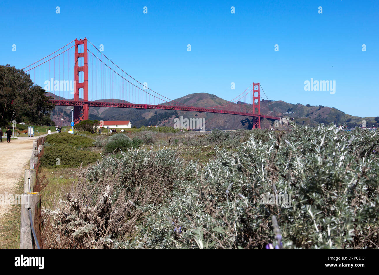The Golden Gate Bridge, San Francisco Bay, California, USA Stock Photo ...