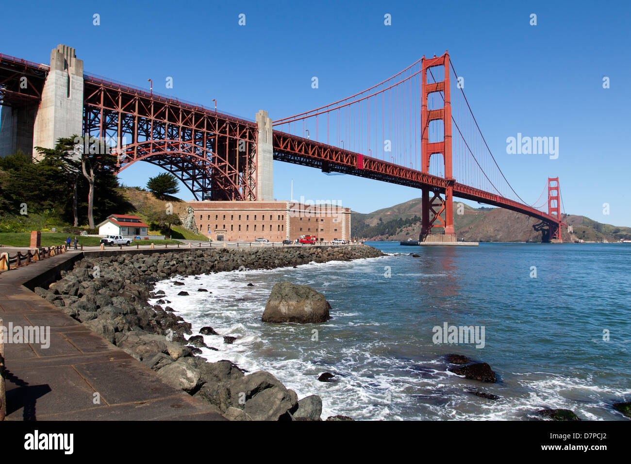 The Golden Gate Bridge, San Francisco Bay, California, USA Stock Photo ...