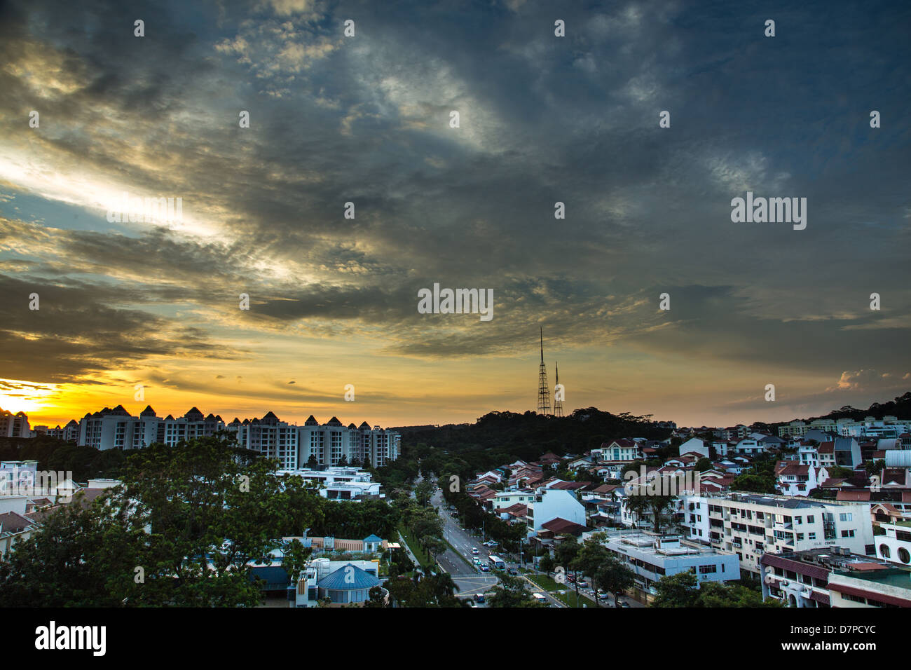 Sunset of Bukit Timah, Singapore Stock Photo - Alamy