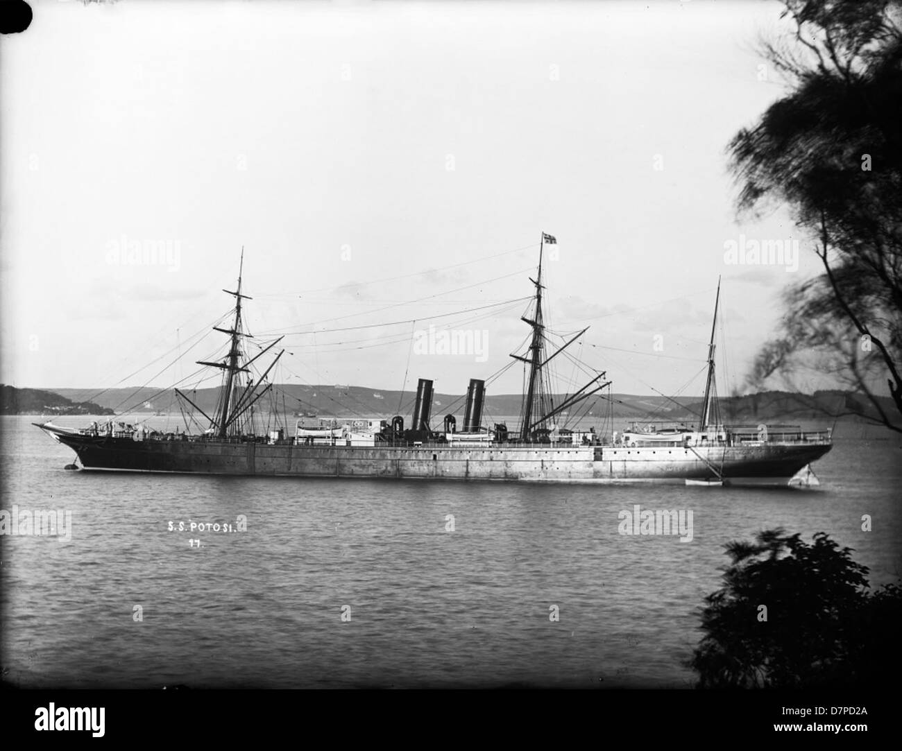 The S.S. Potosi, a steamship in Australia, was part of the King Line Orient fleet. This artifact ...