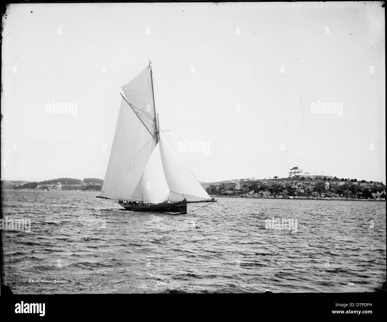 The 'Era,' a historical sailing vessel, is depicted as a bay sailing ...