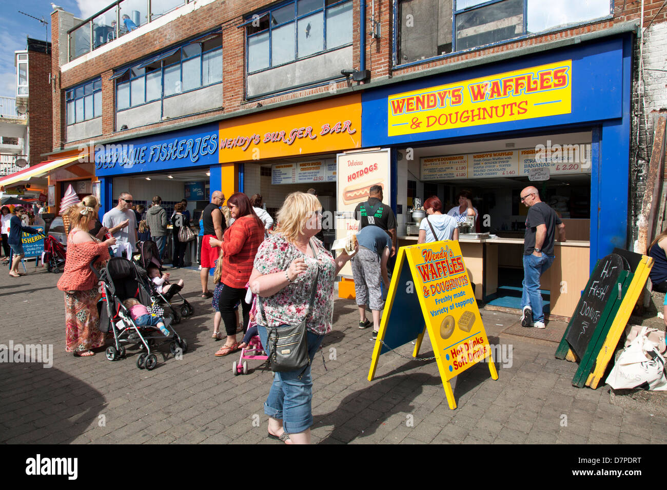Bridlington seaside shops food hi-res stock photography and images - Alamy