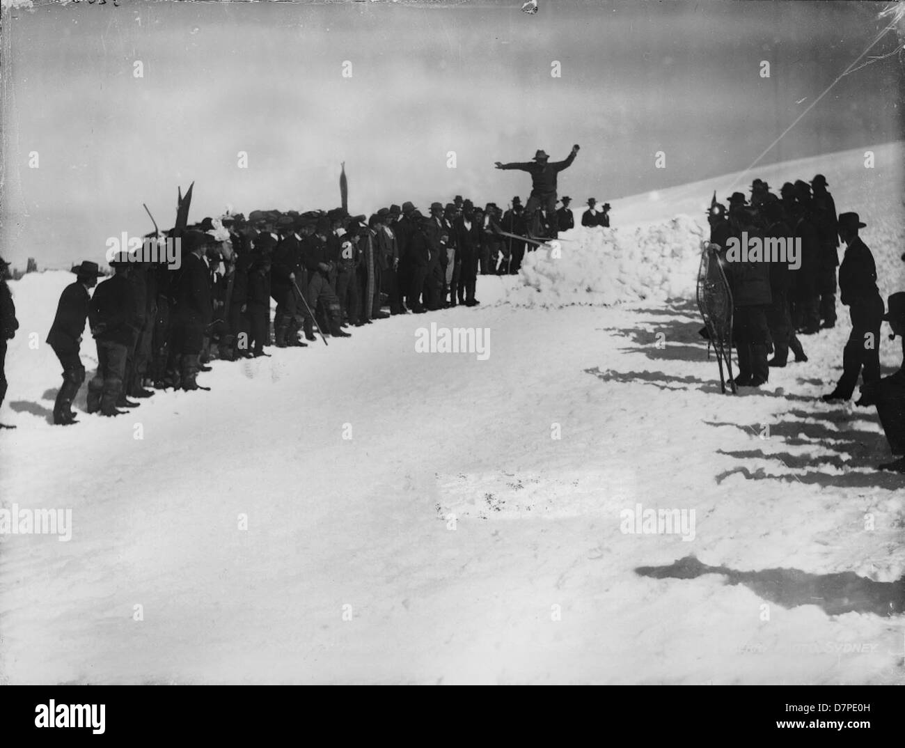 Old ski jump Black and White Stock Photos & Images - Alamy