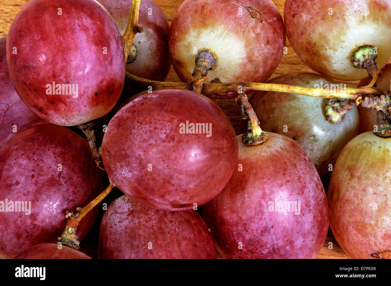 Bunch of red grapes Stock Photo - Alamy