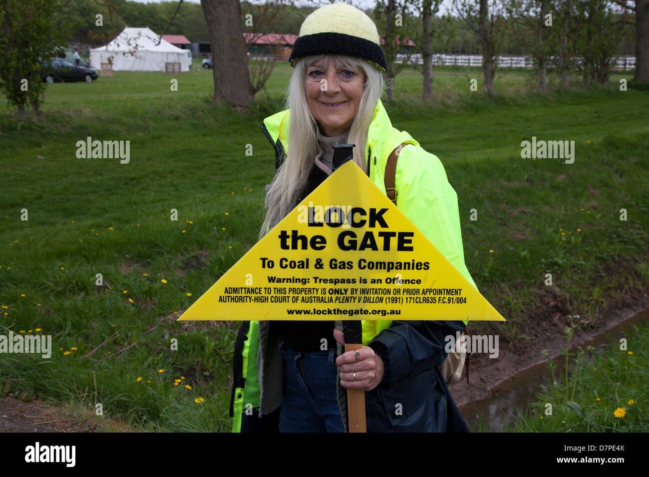 Southport, UK 12th May, 2013. Jennie Dell, 65 from Austrialia at Camp ...