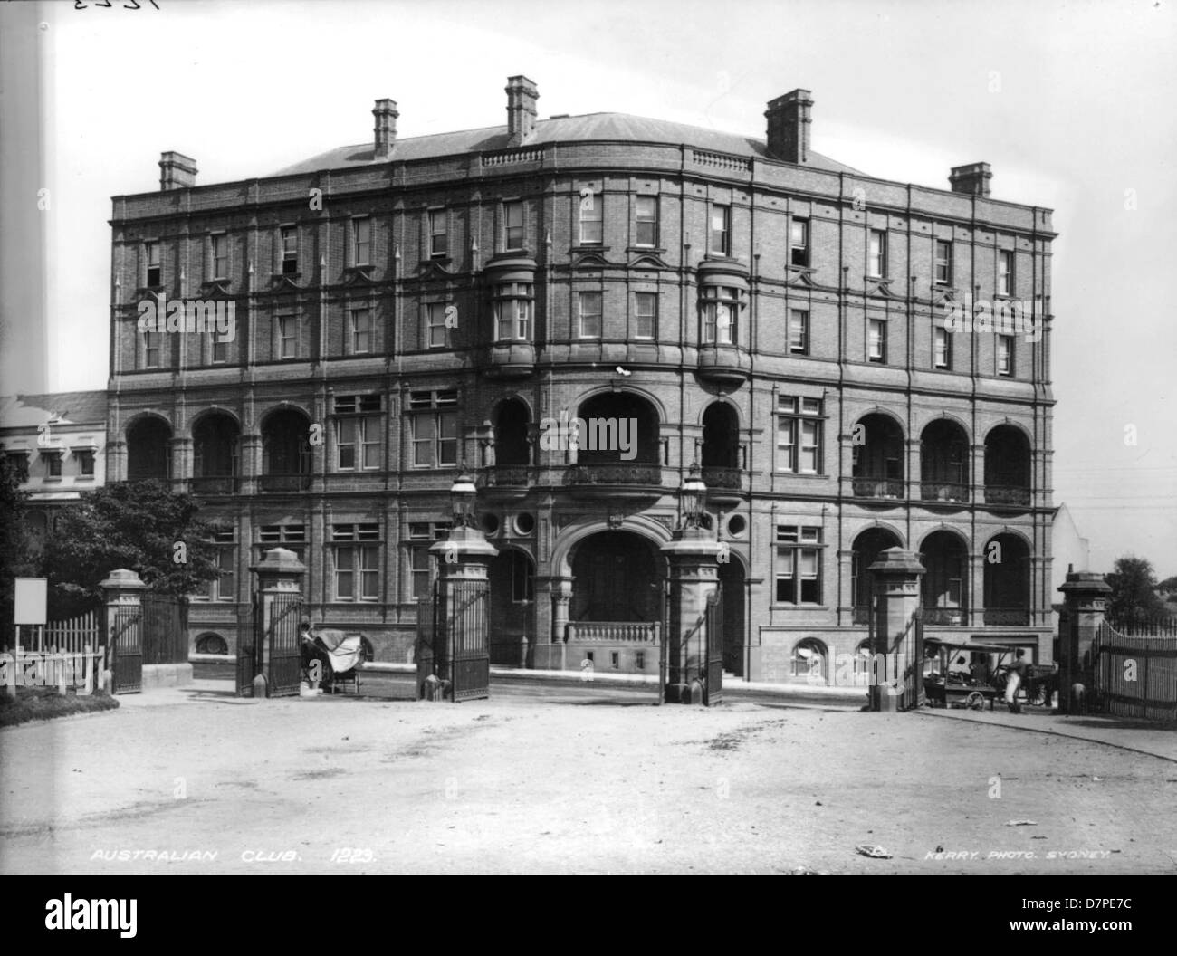The Australian Club's entrance gate, displayed at the Powerhouse Museum ...