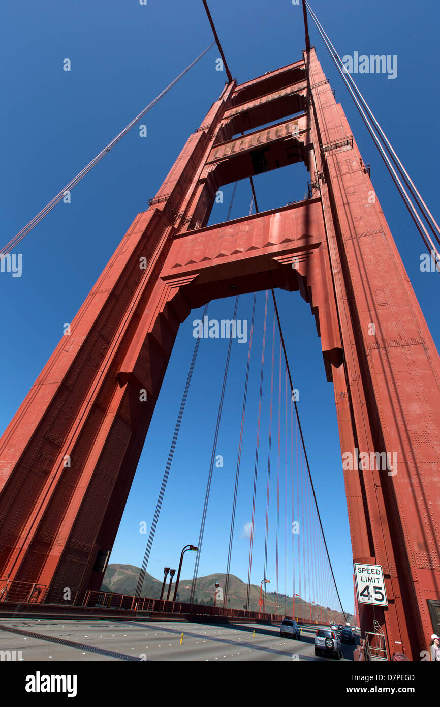 The Golden Gate Bridge, San Francisco Bay, California, USA Stock Photo ...