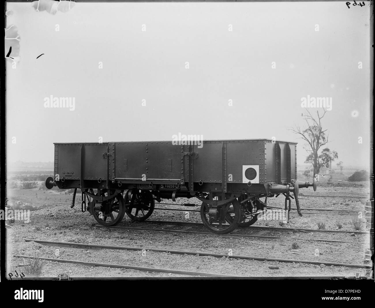 The S13259 railway goods wagon is part of the Clyde Engineering ...