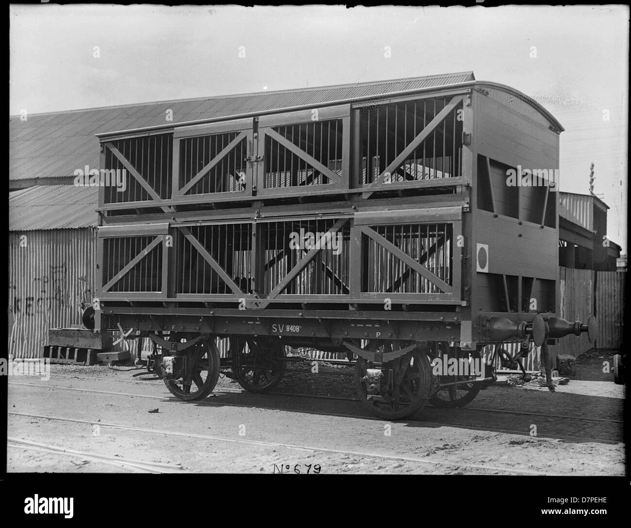 The Railway Sheep Van SV8408, housed at the Powerhouse Museum ...