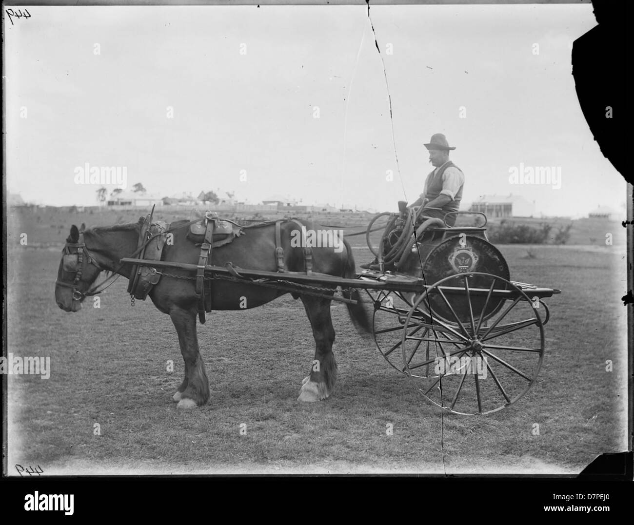 The fire-fighting cart displayed at the Powerhouse Museum was ...