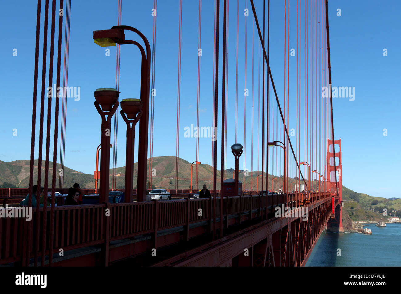 The Golden Gate Bridge, San Francisco Bay, California, USA Stock Photo ...