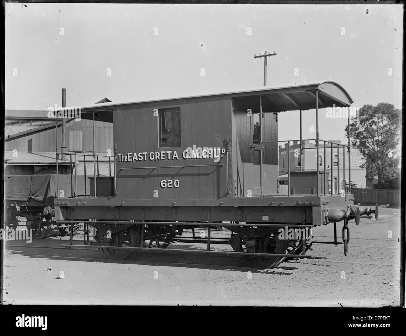 The Railway brake van 620 from the Powerhouse Museum is a historical rail car used by the East ...