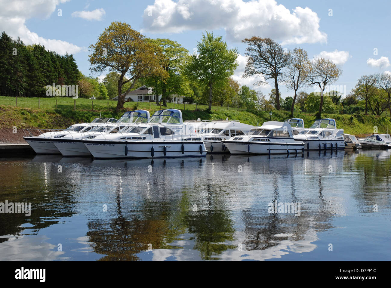 Cruisers for hire, Manor House Marina, Lower Lough Erne, County ...
