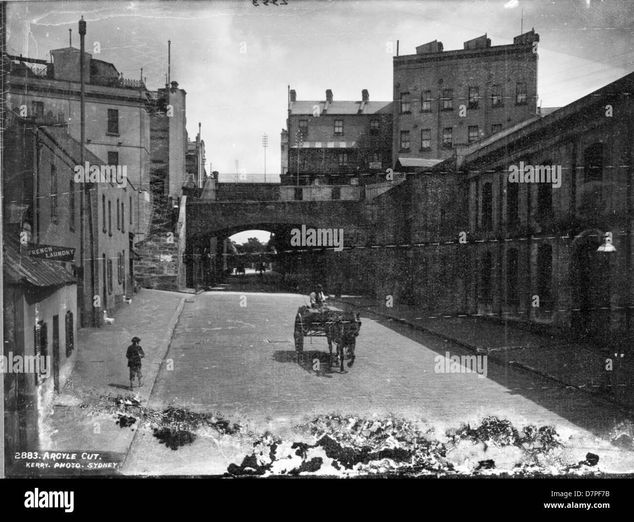 The 'Argyle Cut' is a significant historical site in The Rocks, Sydney ...