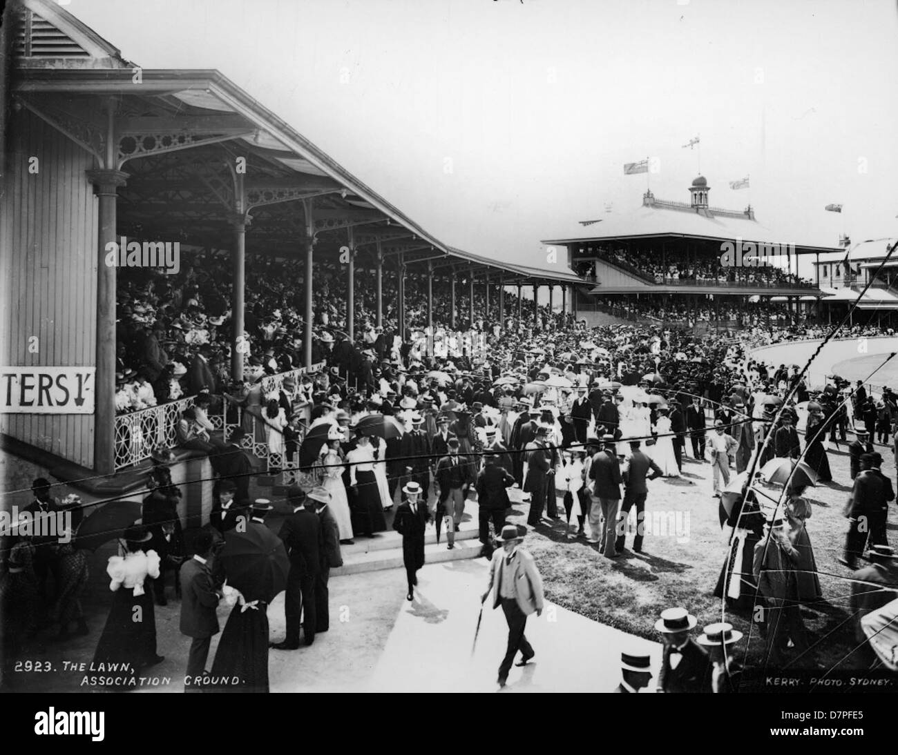 A historic photograph of The Lawn, the original association ground, now ...