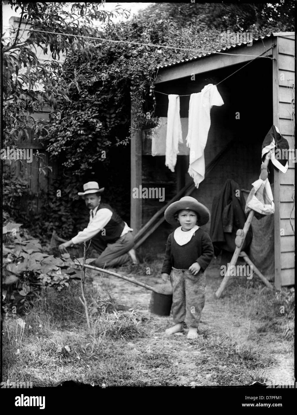 Household chores in the 19th century hi-res stock photography and ...