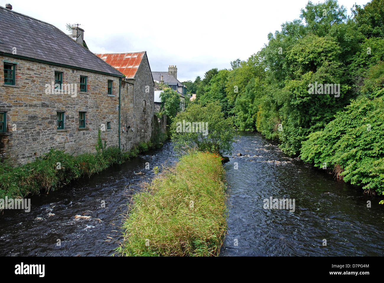Border Town Pettigo and Termon River between County Donegal, Ireland ...