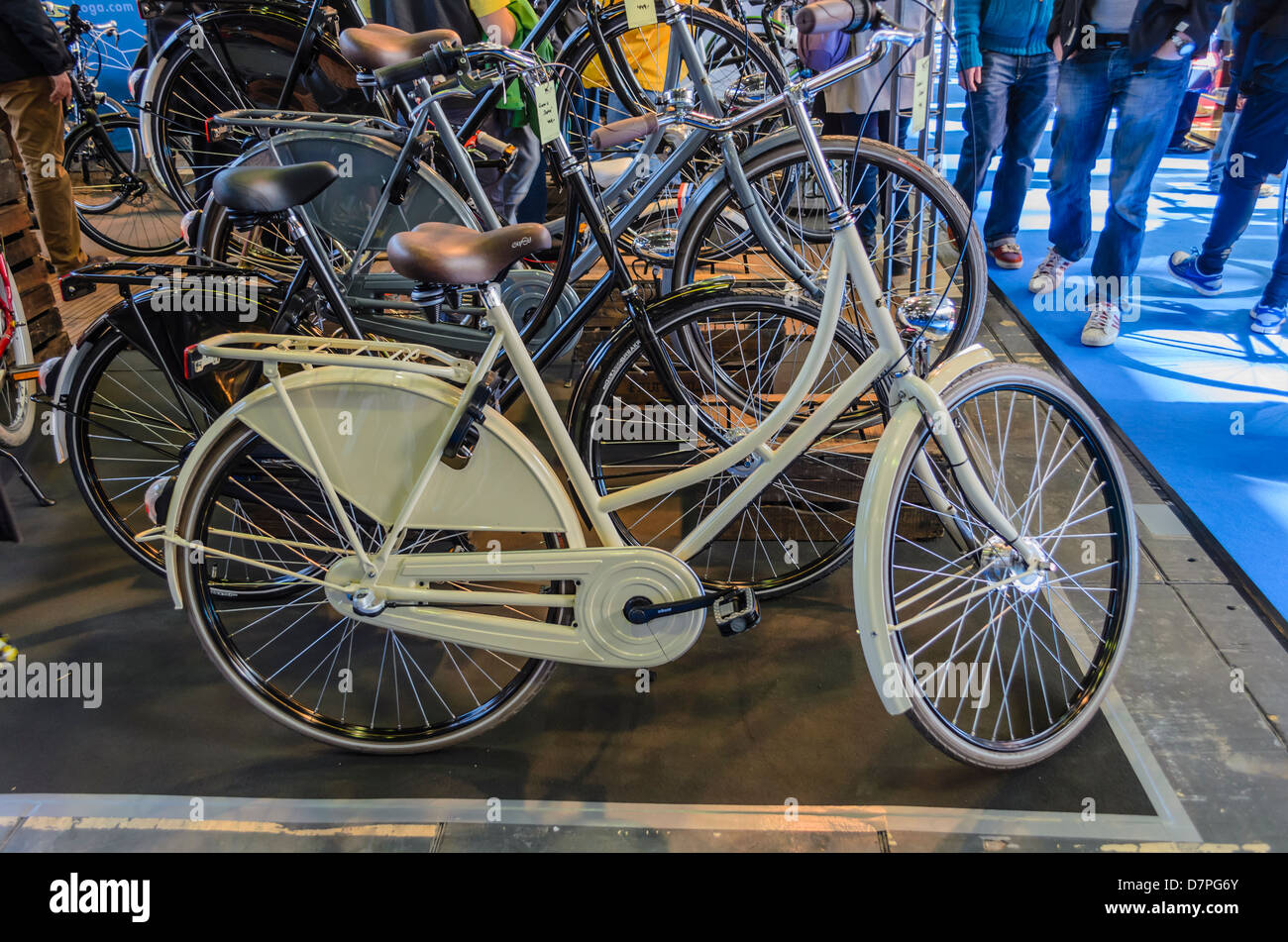 Exhibition stand at bicycle trade fair in Berlin, Germany Stock Photo ...