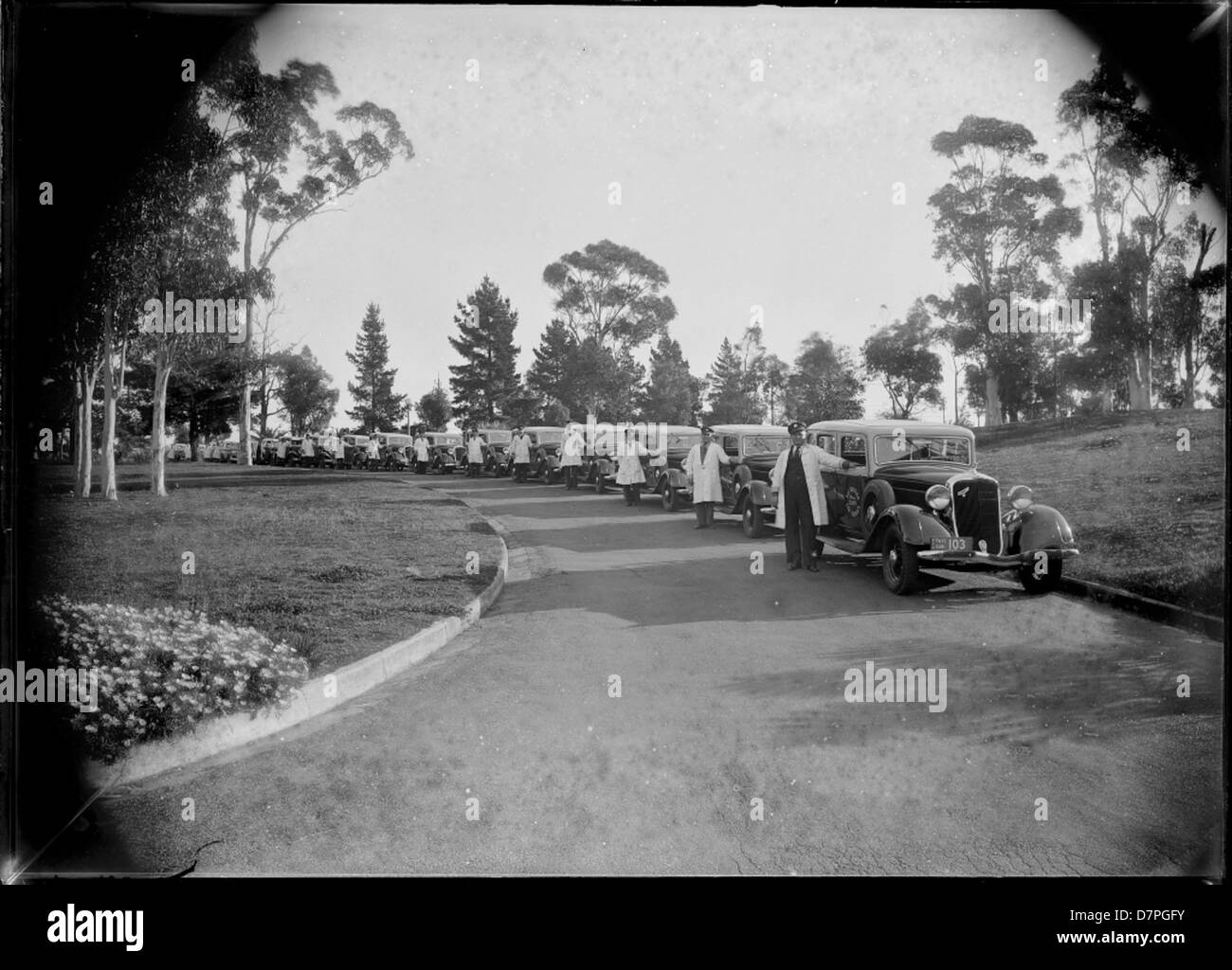 An image of uniformed drivers operating All British Cab Service taxi ...