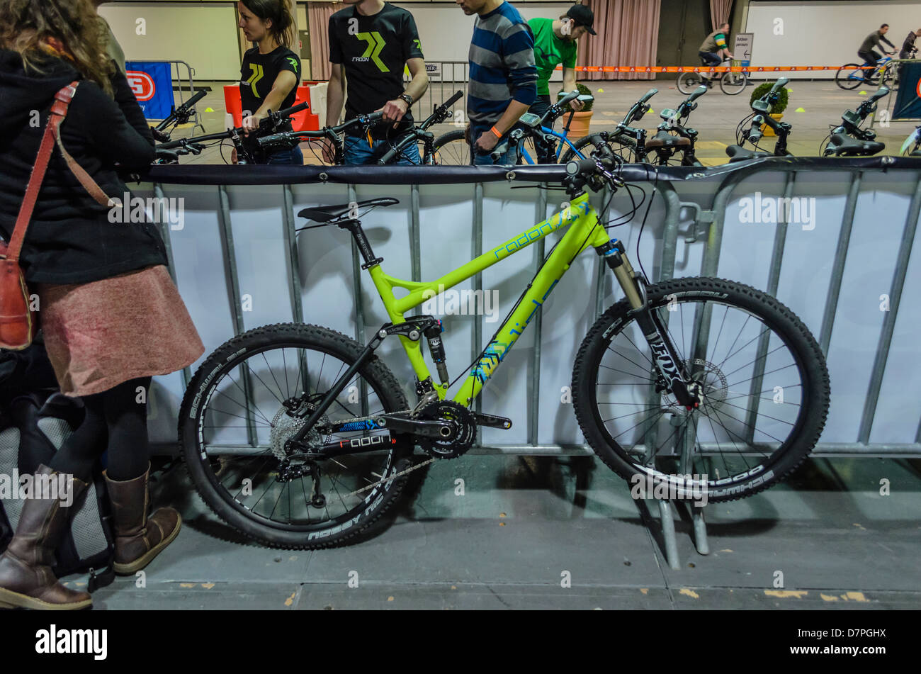 Exhibition stand at bicycle trade fair in Berlin, Germany Stock Photo ...