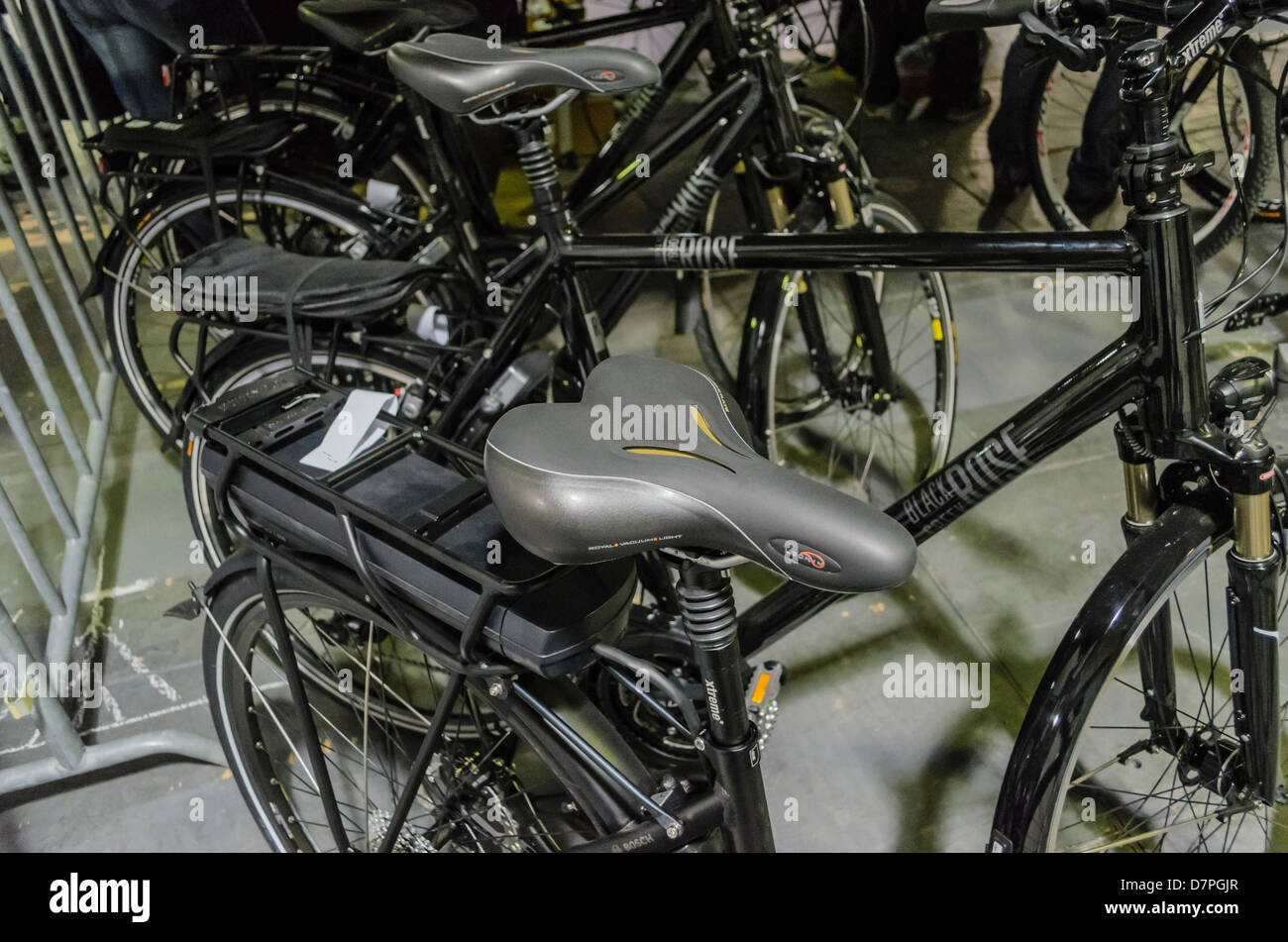 Exhibition stand at bicycle trade fair in Berlin, Germany Stock Photo ...