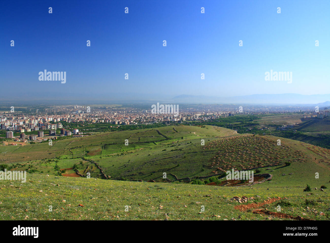 Village between hills on hi-res stock photography and images - Alamy