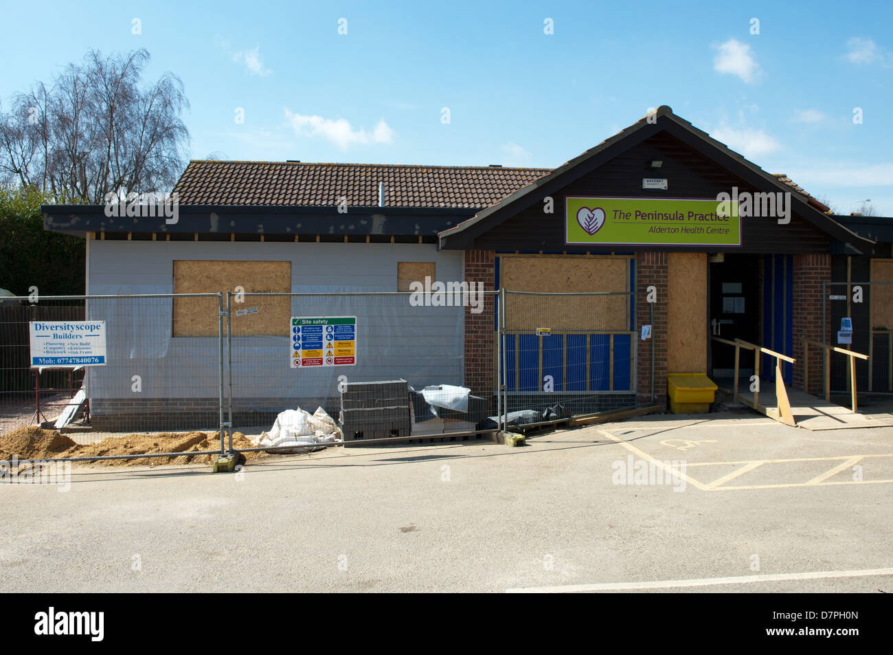 Local doctors surgery undergoing enlargement Stock Photo - Alamy