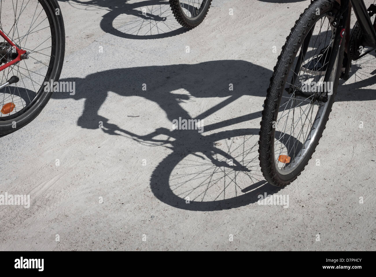 Bike with shadow hi-res stock photography and images - Alamy
