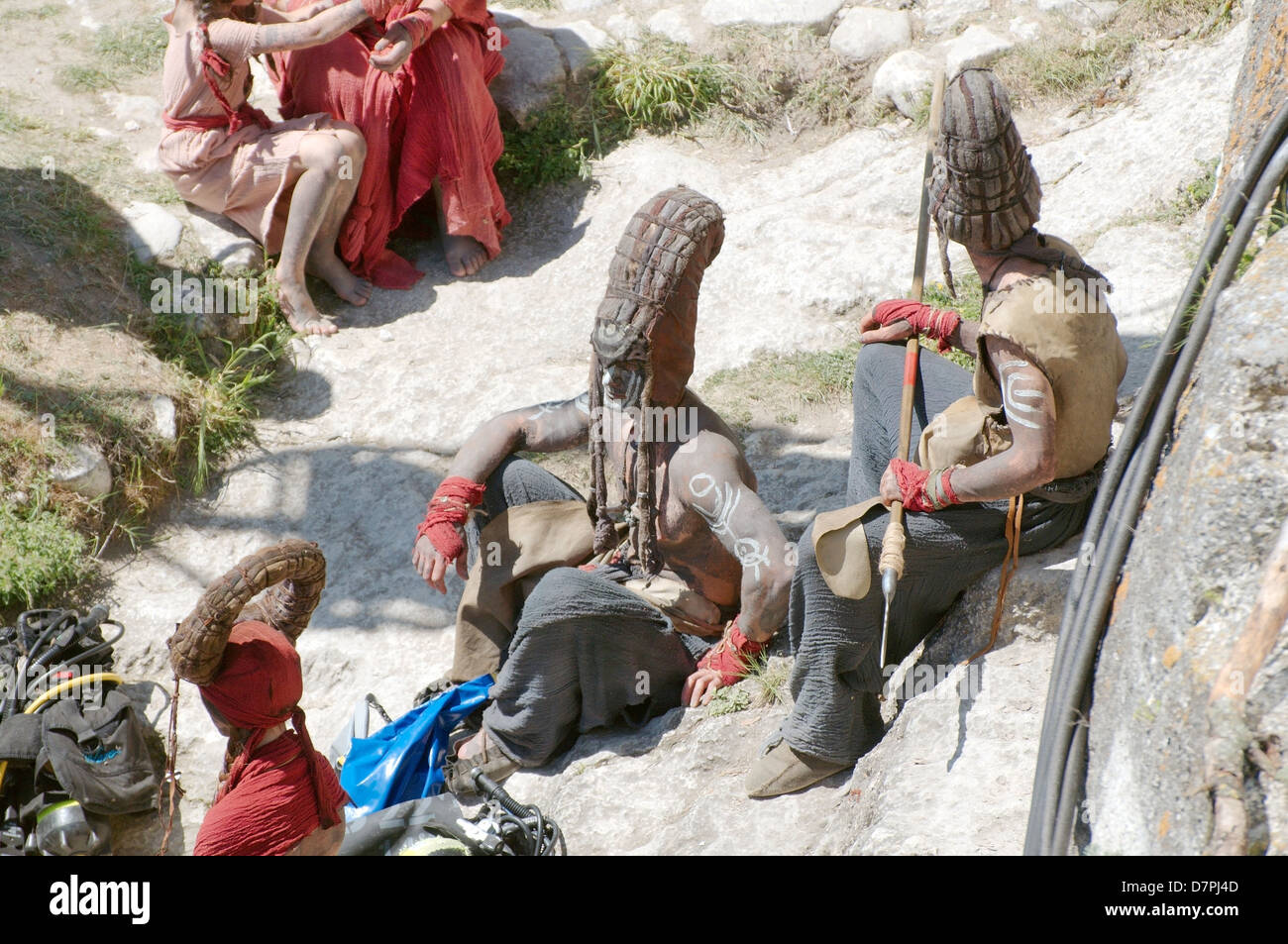 Filming of "immersion" on the Çufut Qale, Chufut-Kale (Jewish Fortress ...