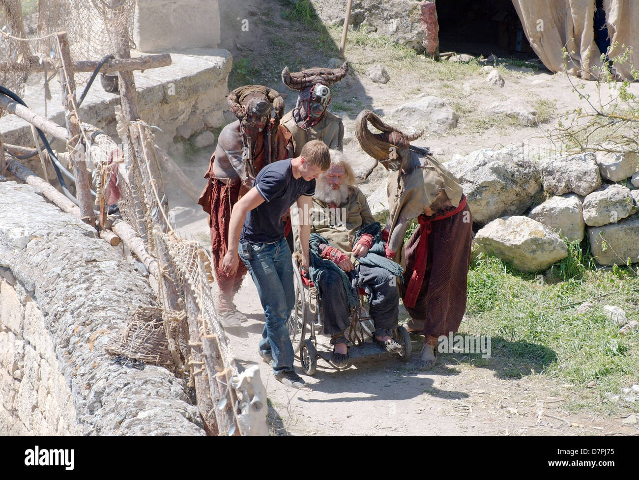 Filming of "immersion" on the Çufut Qale, Chufut-Kale (Jewish Fortress ...