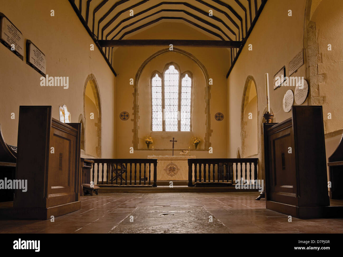 small village church alter Stock Photo - Alamy