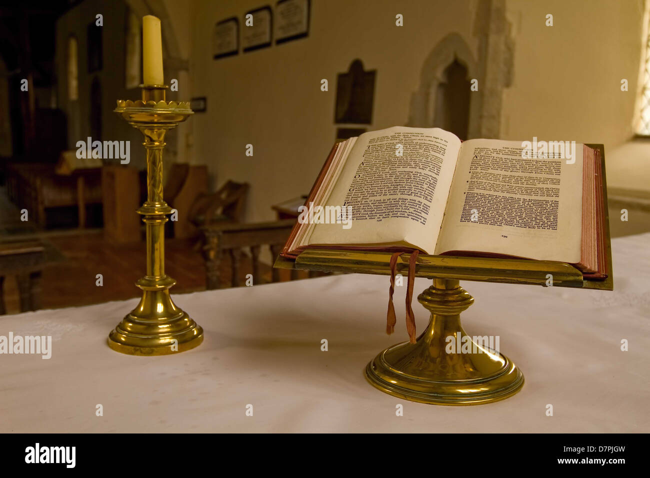 village church alter Stock Photo - Alamy