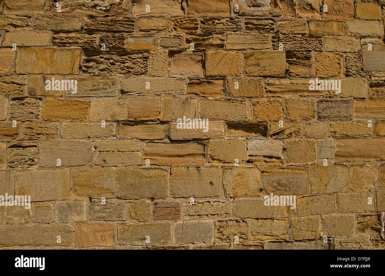 old sand-stone wall Stock Photo - Alamy