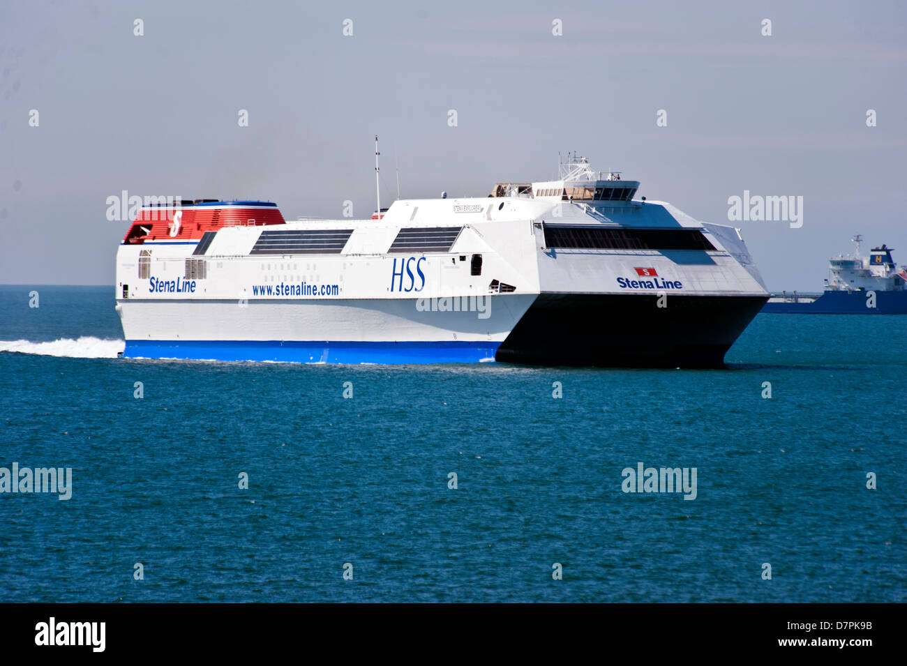 Stenaline Stena Explorer HSS car ferry from Holyhead Anglesey North ...