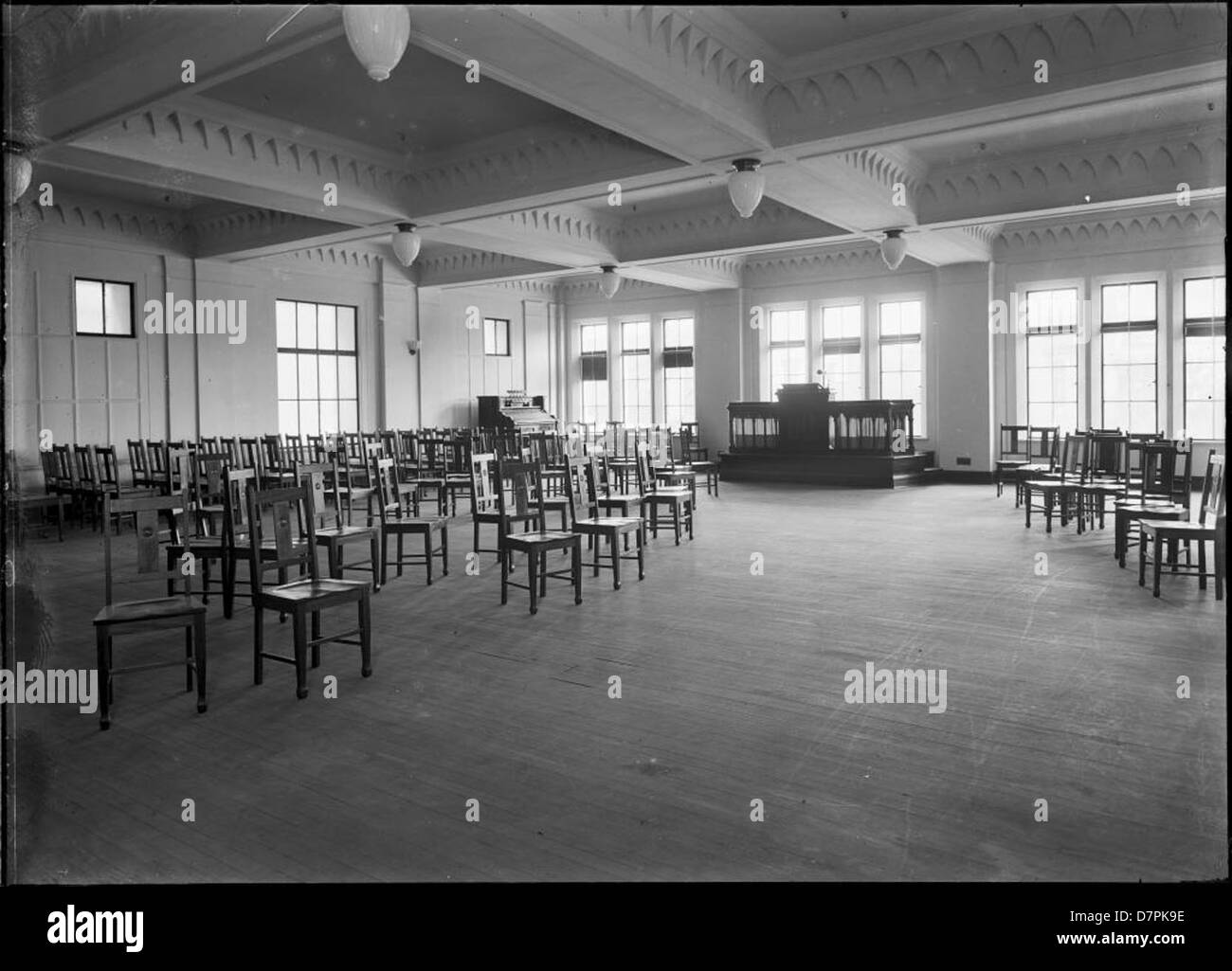 Old community hall Black and White Stock Photos & Images - Alamy
