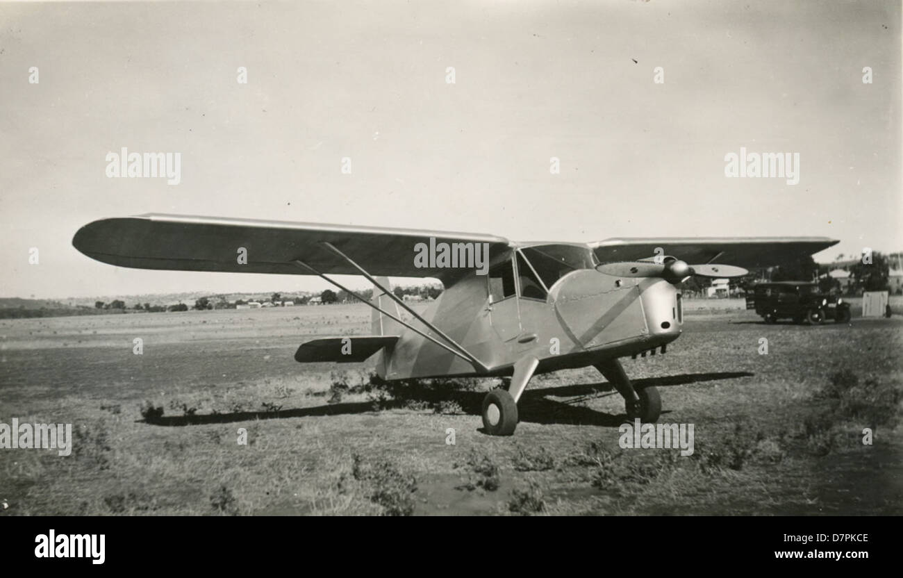 Arthur Butler’s BAT monoplane ABA-2, a 1937 aircraft, is displayed at ...