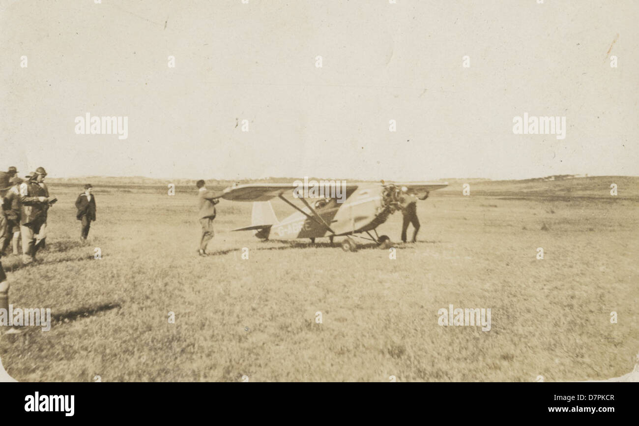 This photograph from 1931 shows Arthur Butler alongside the Comper ...