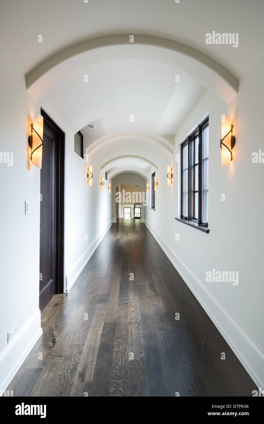 A newly developed, modern Italian designed interior hallway Stock Photo ...