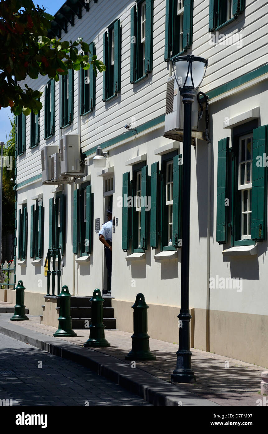 Caribbean st maarten philipsburg courthouse hi-res stock photography ...