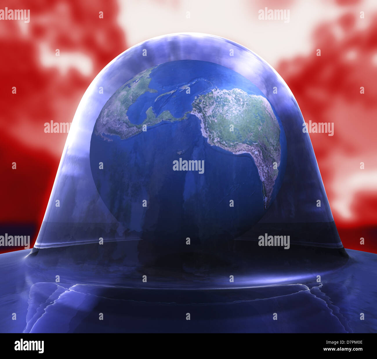 earth under the glass bell Stock Photo - Alamy
